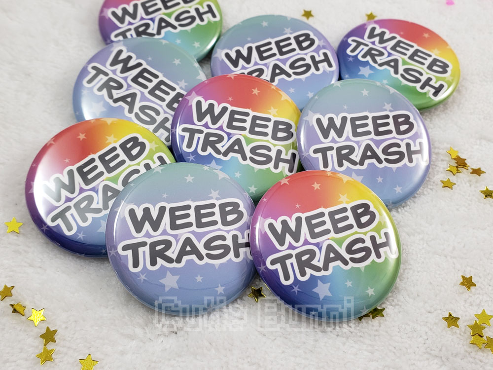 Weeb Trash Buttons - Cutie Bunni